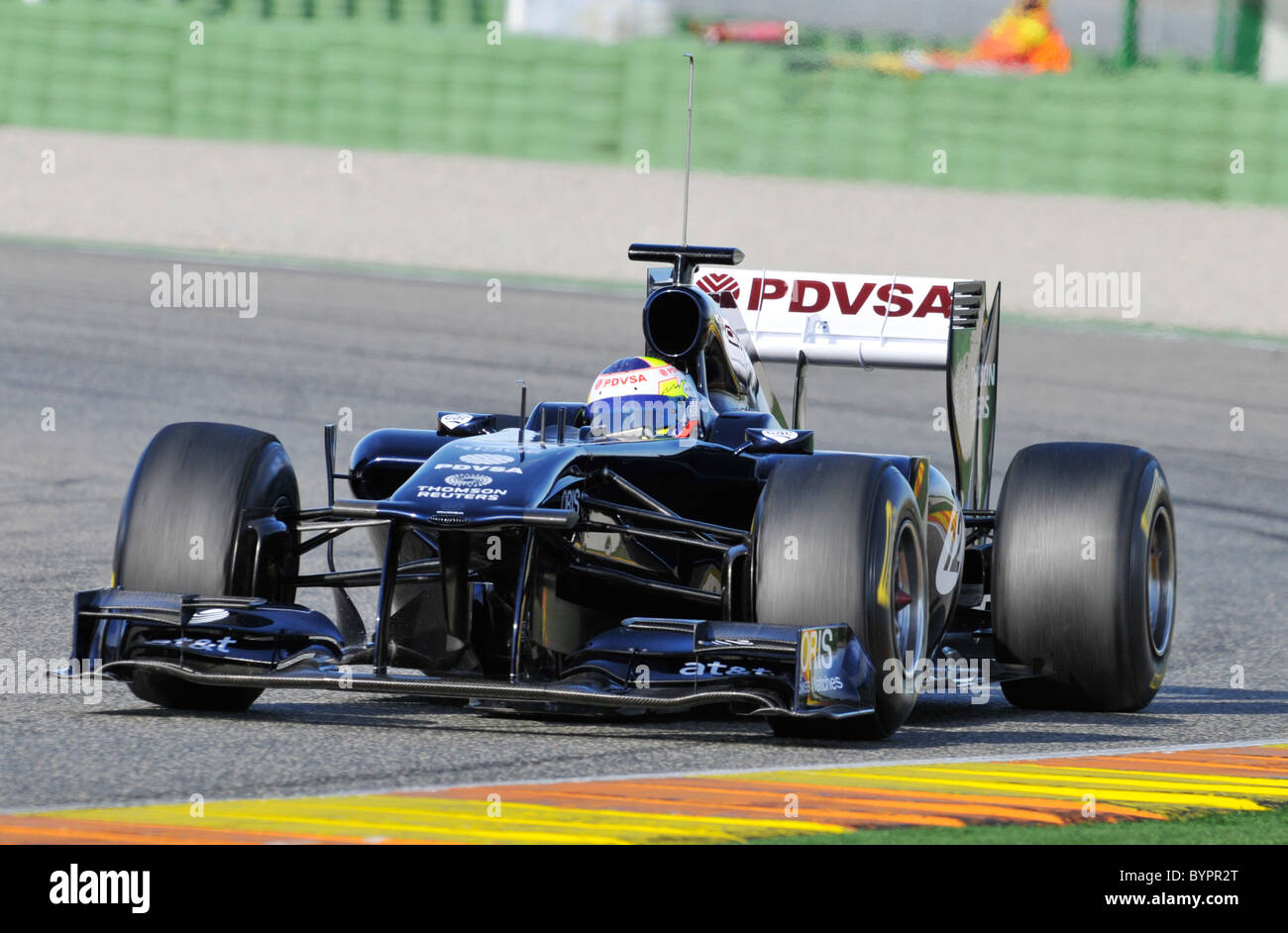Pastor Maldonando (VEN) in the Williams FW33 Formula One race car Stock ...