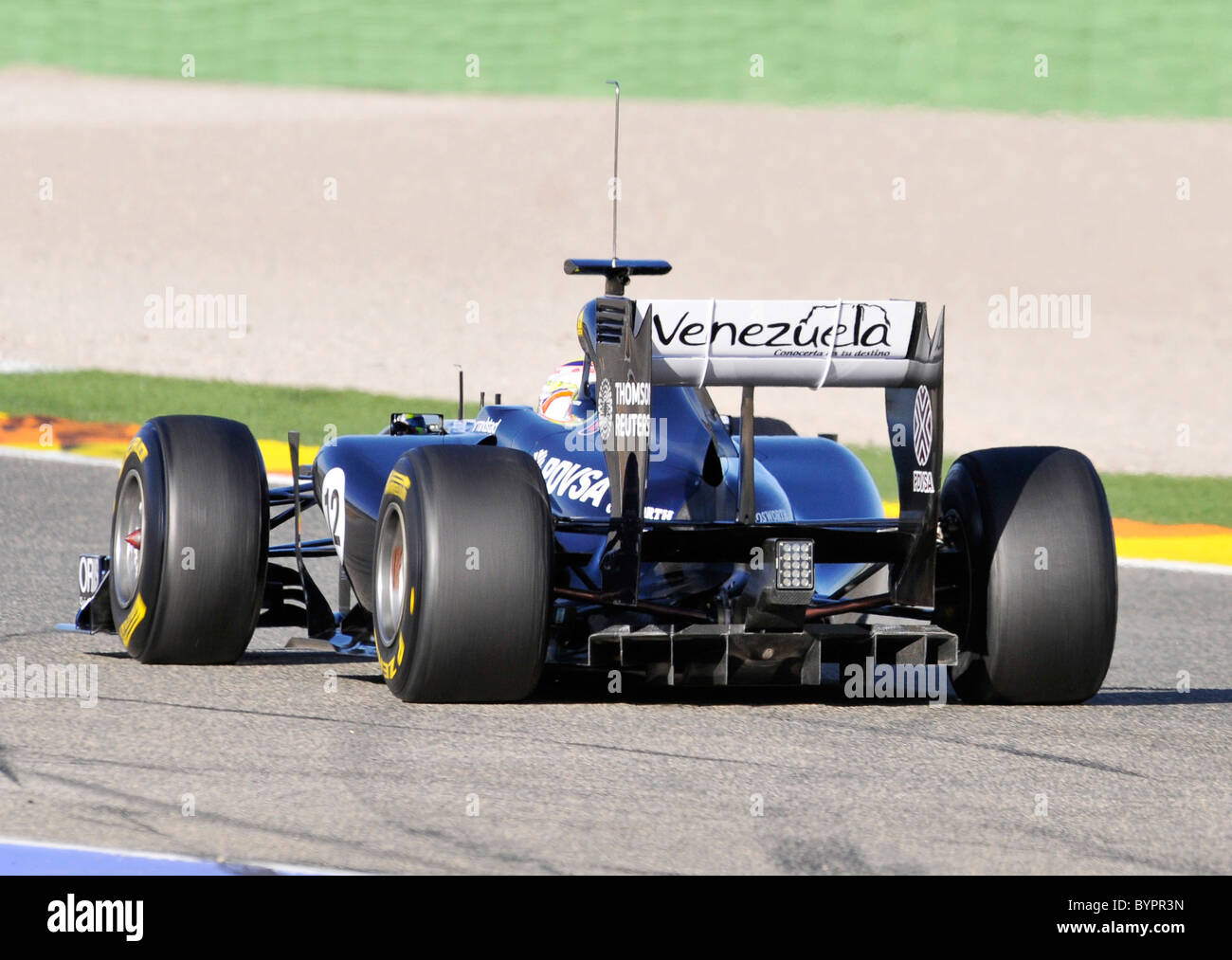 Pastor Maldonando (VEN) in the Williams FW33 Formula One race car Stock ...
