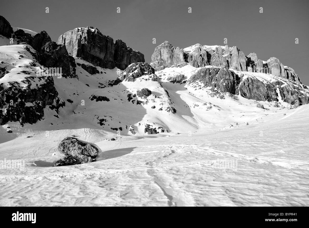 Blue sunset panorama Black and White Stock Photos & Images - Alamy