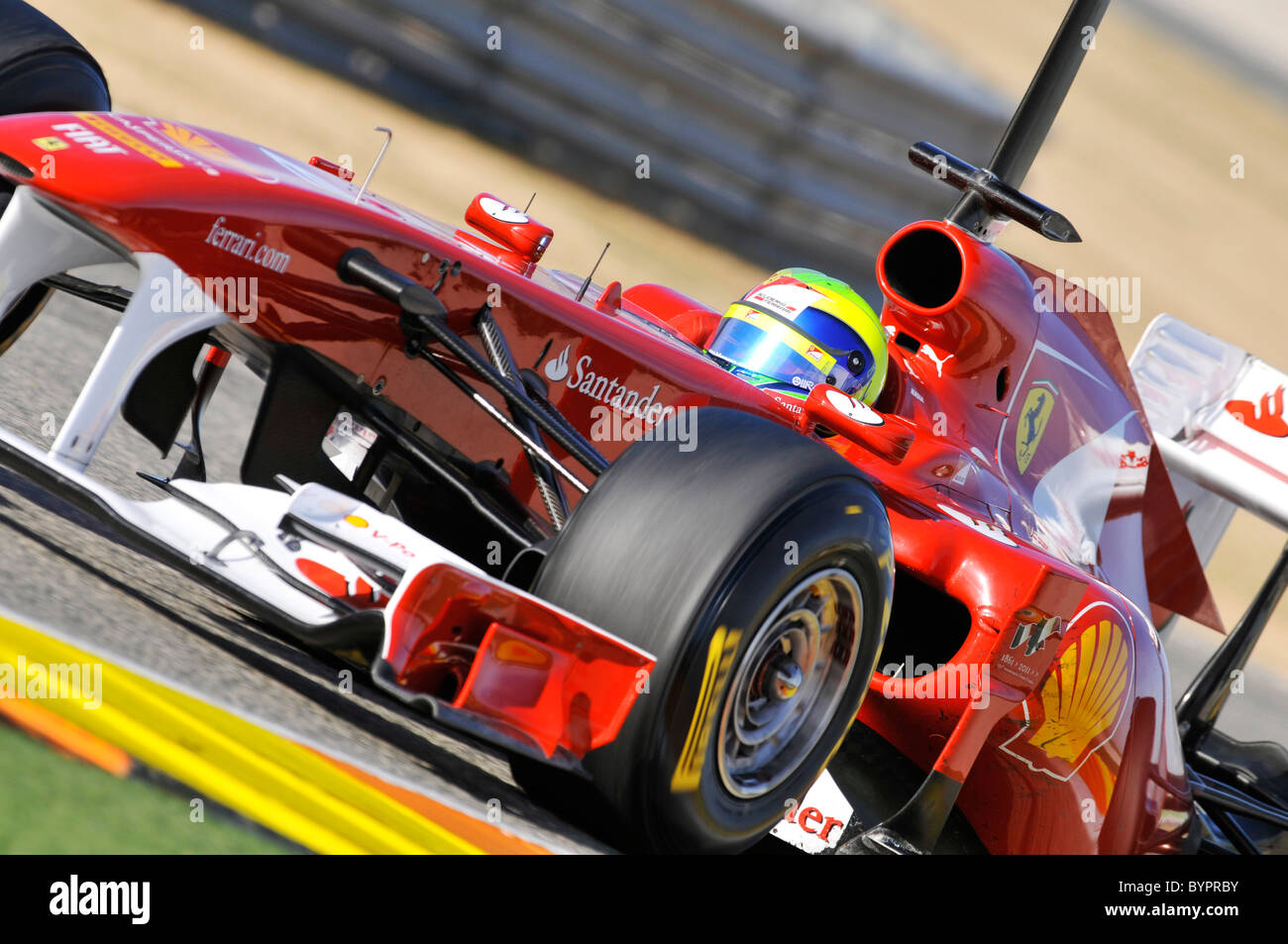 Felipe Massa (BRA) in the Ferrari F150th Formula One race car Stock ...