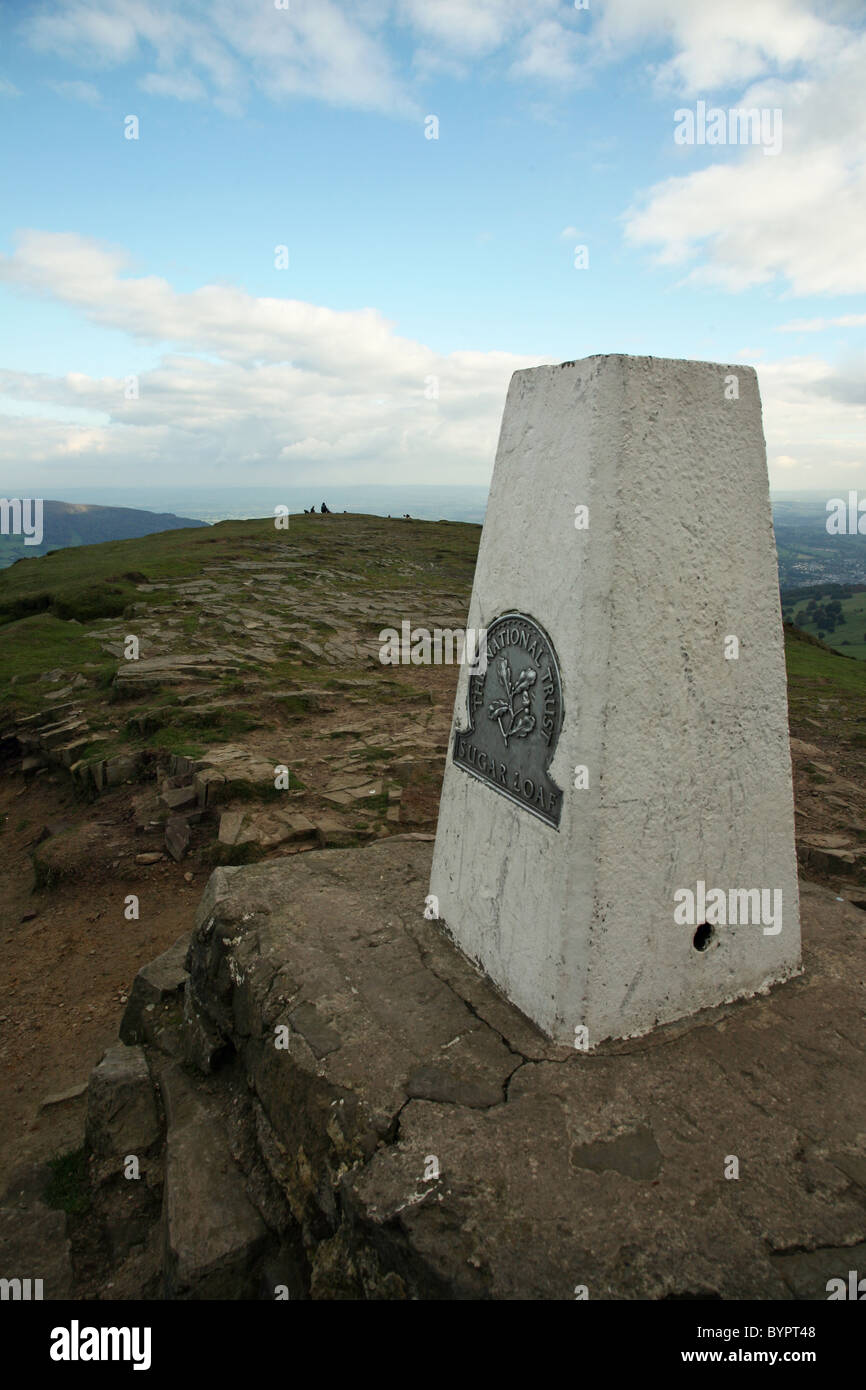 The triangulation point, or trig point or pillar, on top of The Sugar ...