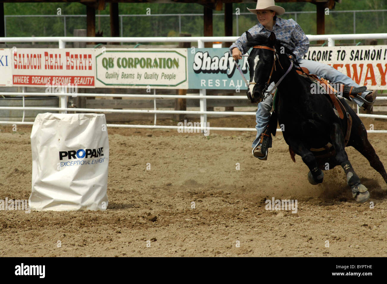 Barrel race teenager hi-res stock photography and images - Alamy