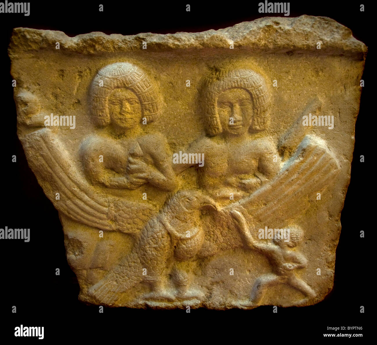 Egypt Egyptian Relief with apotheose Roman 100 AD Stock Photo - Alamy