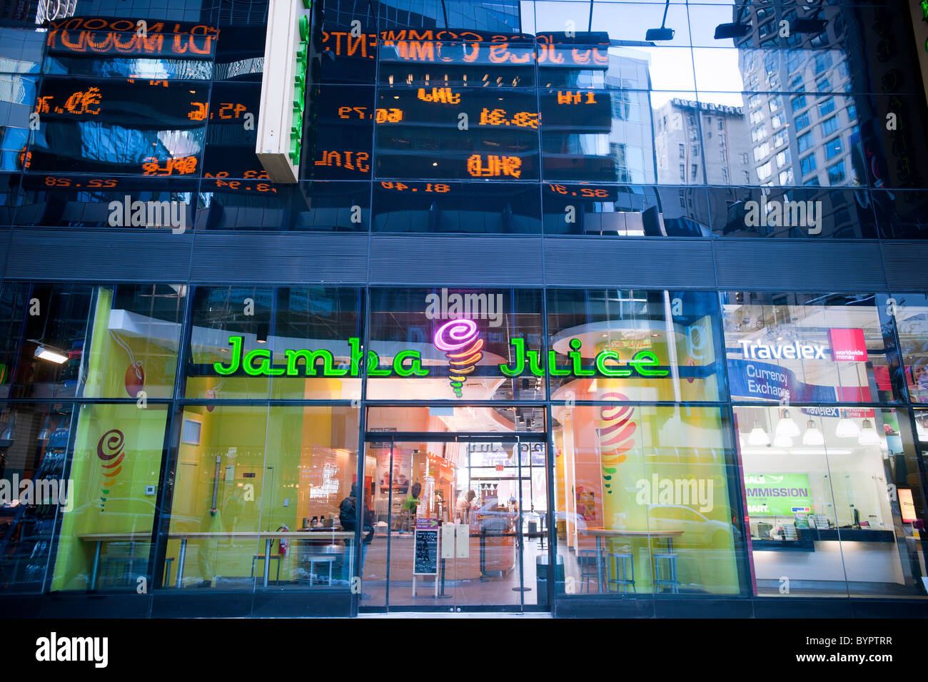 A branch of the Jamba Juice chain in Times Square in New York on ...