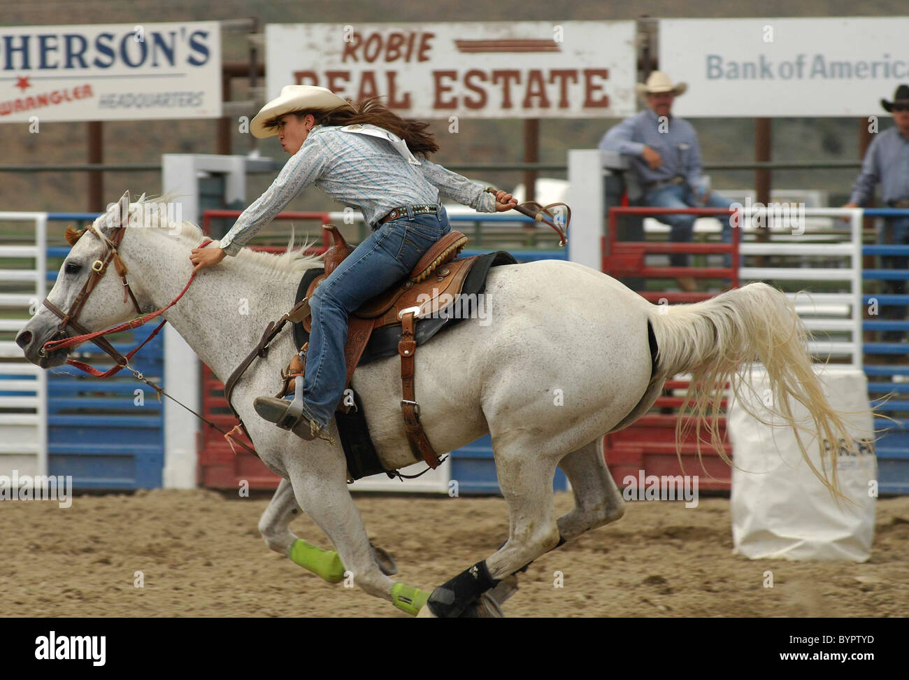 Barrel race teenager hi-res stock photography and images - Alamy