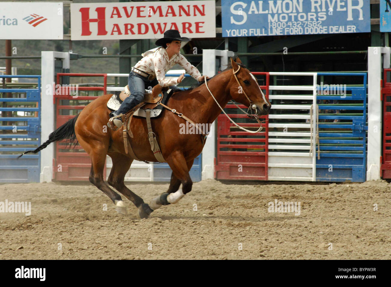 Barrel racing, Rodeo, Salmon, Idaho, Teen, Teenager, Girl, Girls, Horse ...