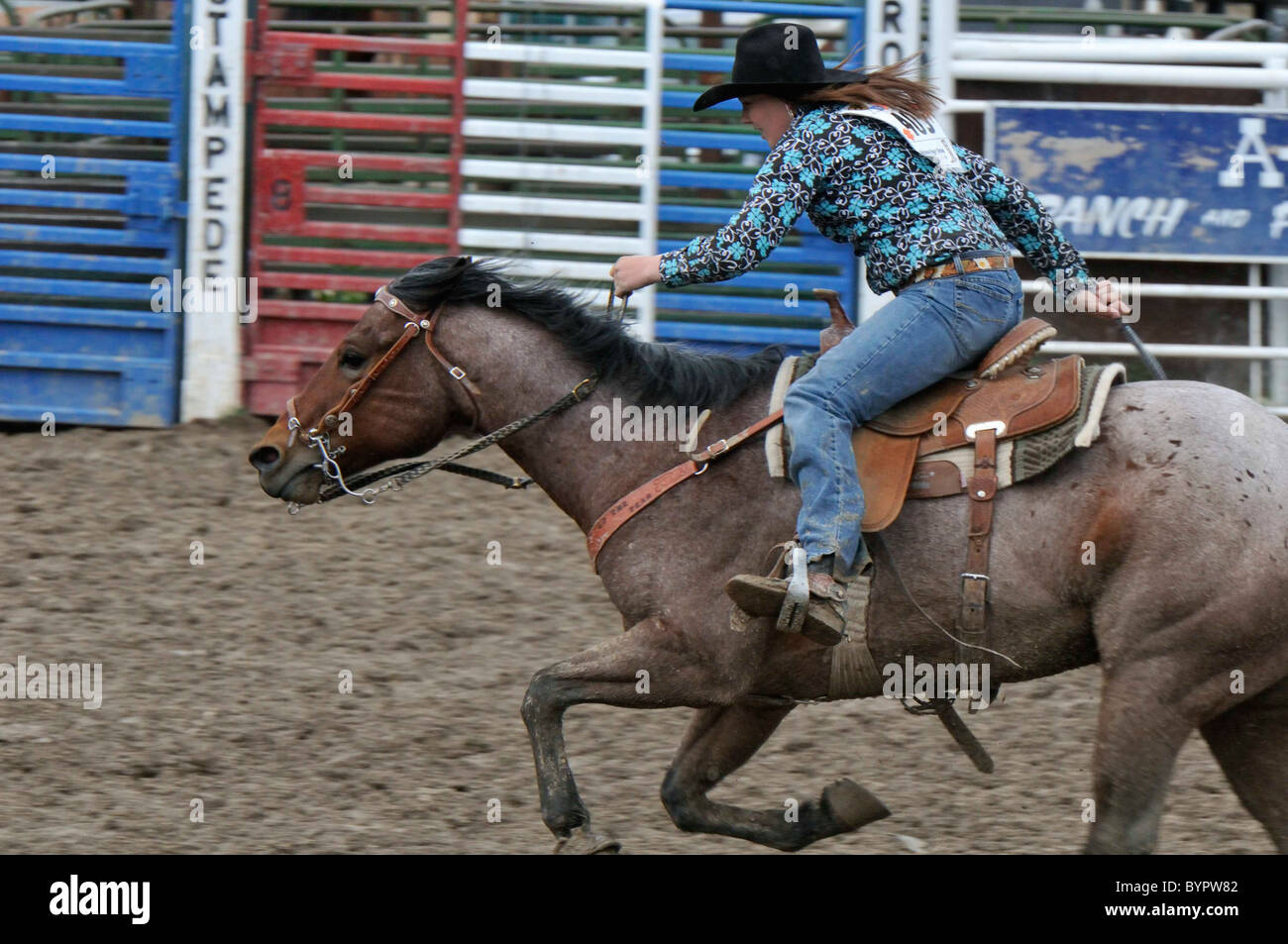 Barrel racing, Rodeo, Salmon, Idaho, Teen, Teenager, Girl, Girls, Horse ...