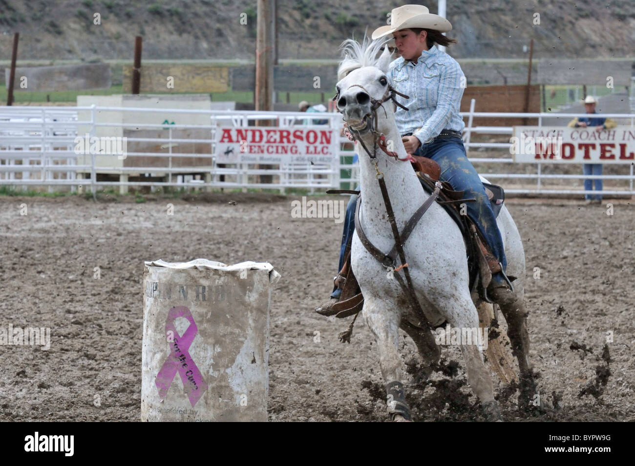 Barrel race rodeo girl hi-res stock photography and images - Alamy
