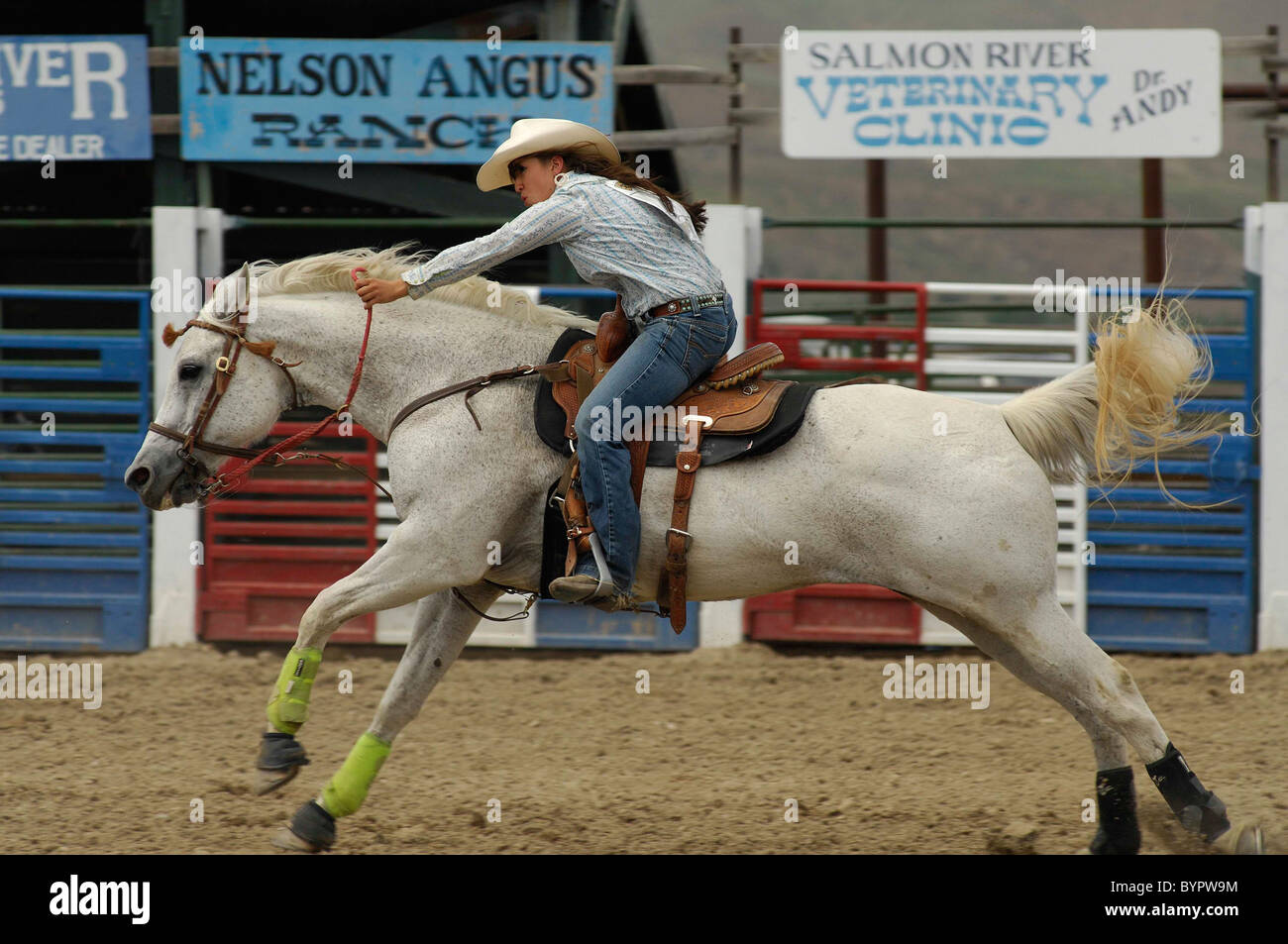 Barrel racing, Rodeo, Salmon, Idaho, Teen, Teenager, Girl, Girls, Horse ...