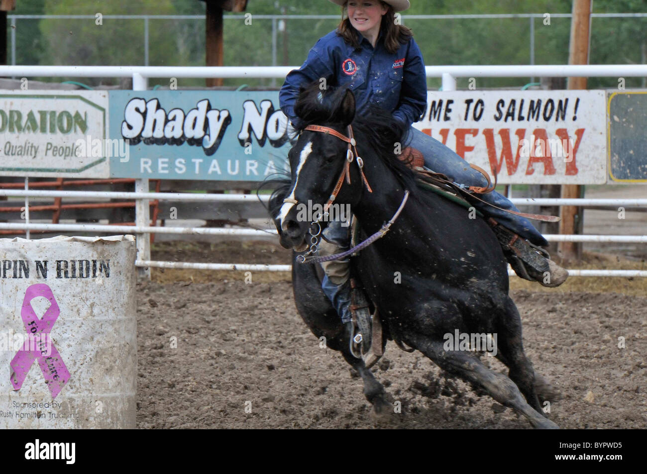 Barrel racing, Rodeo, Salmon, Idaho, Teen, Teenager, Girl, Girls, Horse ...