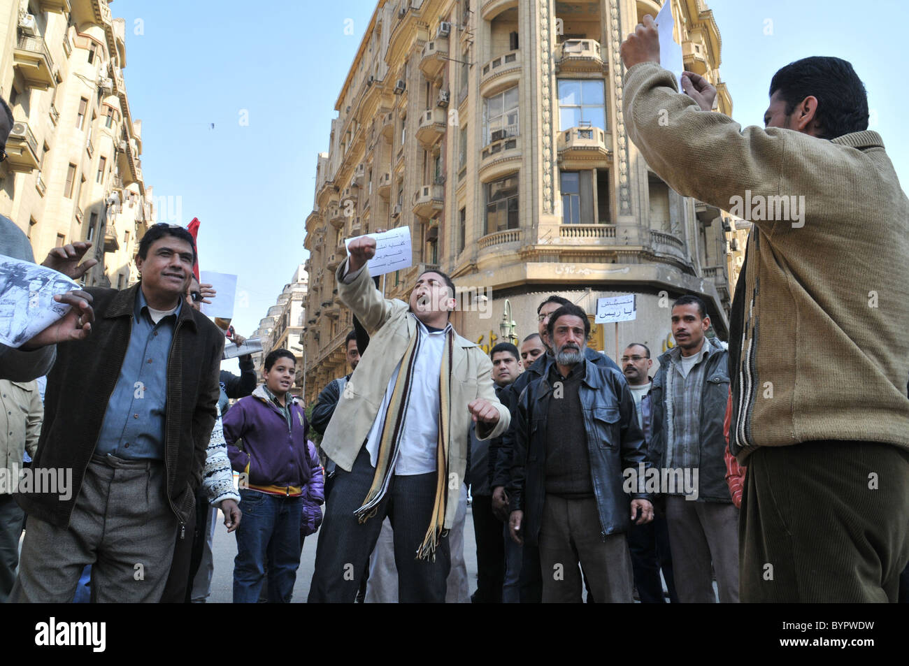 2 February 2011 -- Cairo, Egypt -- Scenes in an around Cairo's Tahrir ...