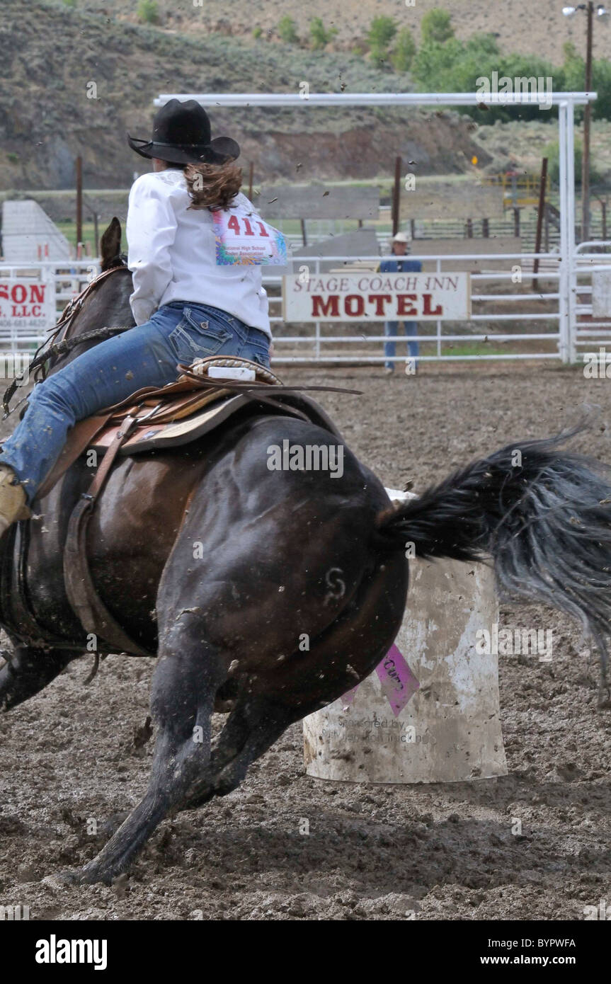 Barrel racing, Rodeo, Salmon, Idaho, Teen, Teenager, Girl, Girls, Horse ...