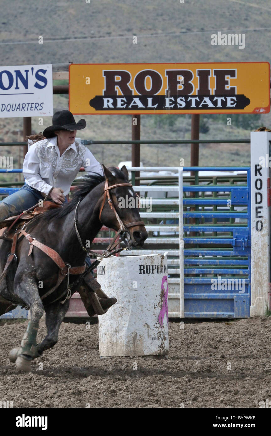 Barrel racing, Rodeo, Salmon, Idaho, Teen, Teenager, Girl, Girls, Horse ...