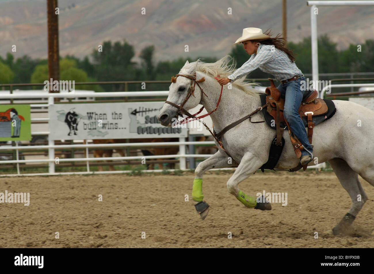 Barrel racing, Rodeo, Salmon, Idaho, Teen, Teenager, Girl, Girls, Horse ...
