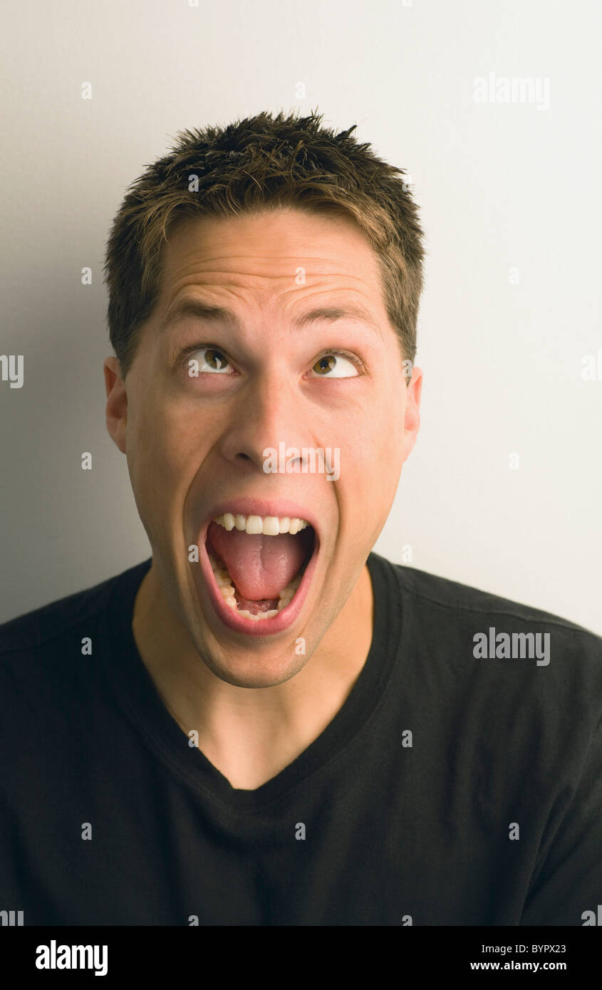 Man eyes crossed funny face hi-res stock photography and images - Alamy