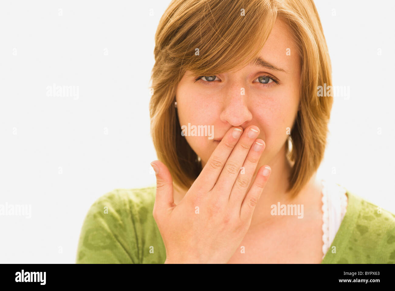 Embarrassing embarrassment female hi-res stock photography and images ...
