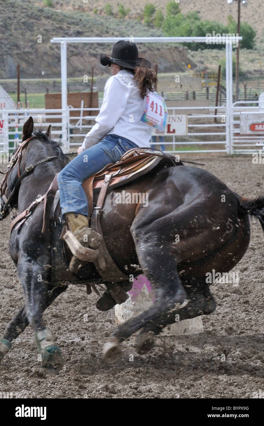 Barrel racing, Rodeo, Salmon, Idaho, Teen, Teenager, Girl, Girls, Horse ...