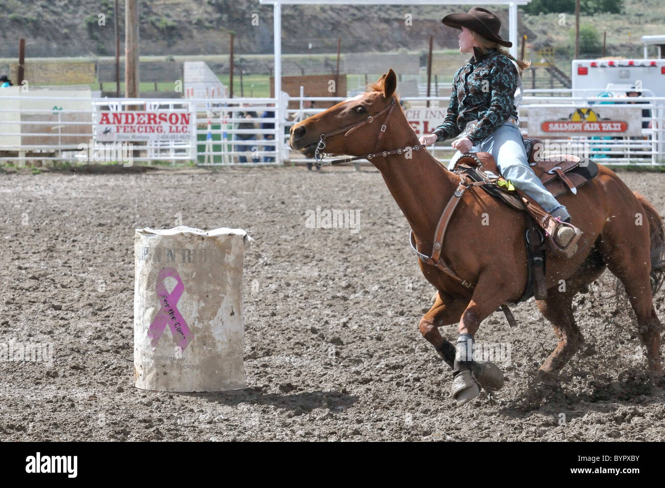 Barrel race teenager hi-res stock photography and images - Alamy
