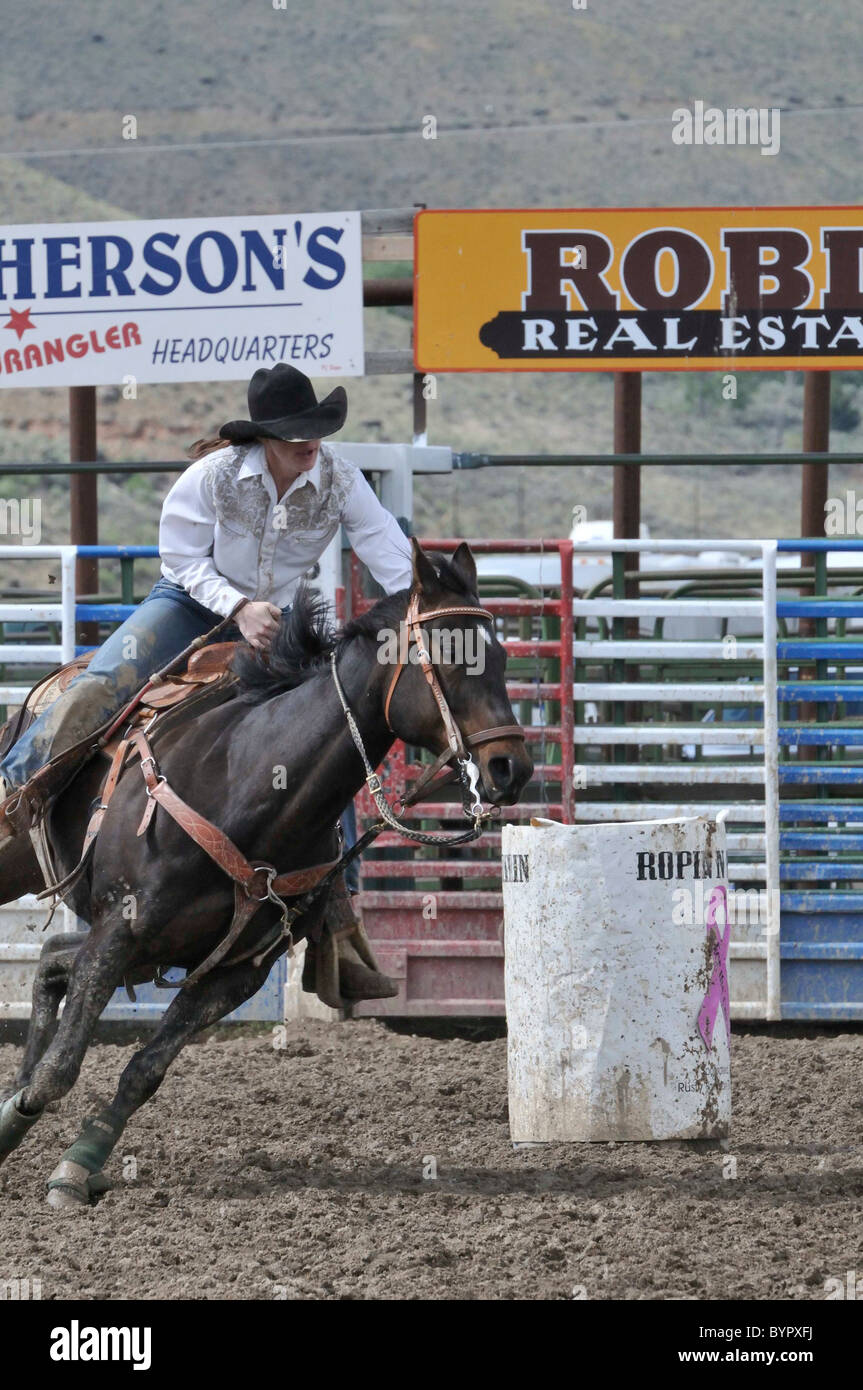 Barrel racing, Rodeo, Salmon, Idaho, Teen, Teenager, Girl, Girls, Horse ...