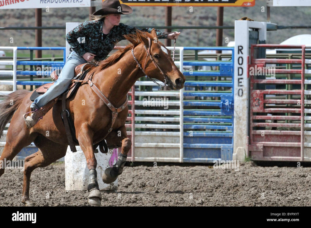 Barrel racing, Rodeo, Salmon, Idaho, Teen, Teenager, Girl, Girls, Horse ...