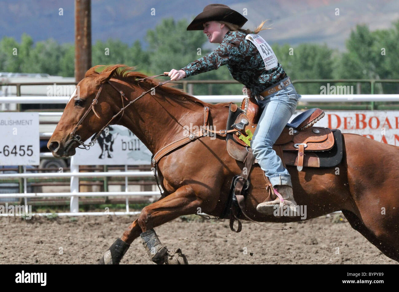 Barrel racing, Rodeo, Salmon, Idaho, Teen, Teenager, Girl, Girls, Horse ...