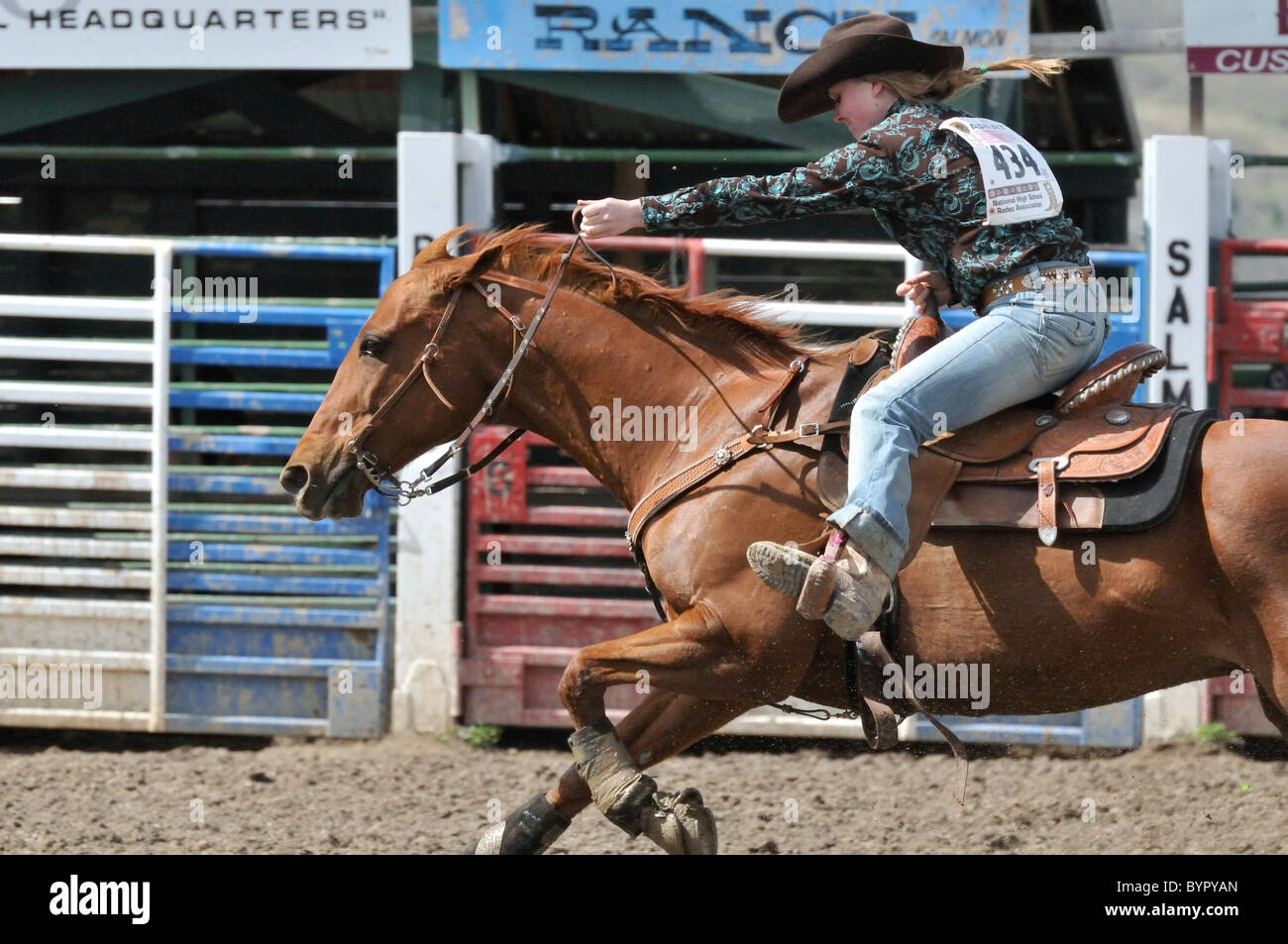 Barrel racing, Rodeo, Salmon, Idaho, Teen, Teenager, Girl, Girls, Horse ...