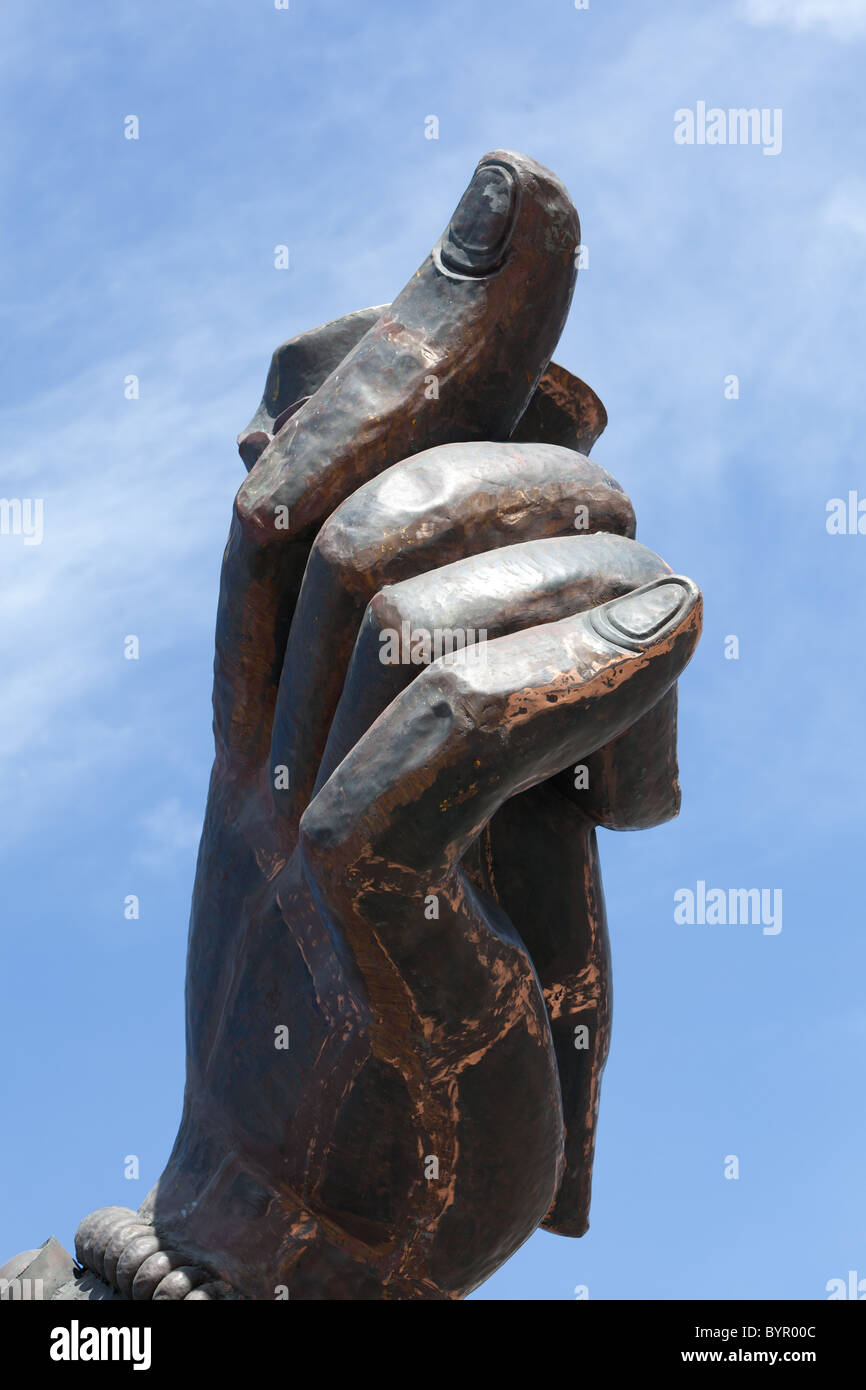 Three Heads Six Arms statue in front of San Francisco City Hall Stock ...
