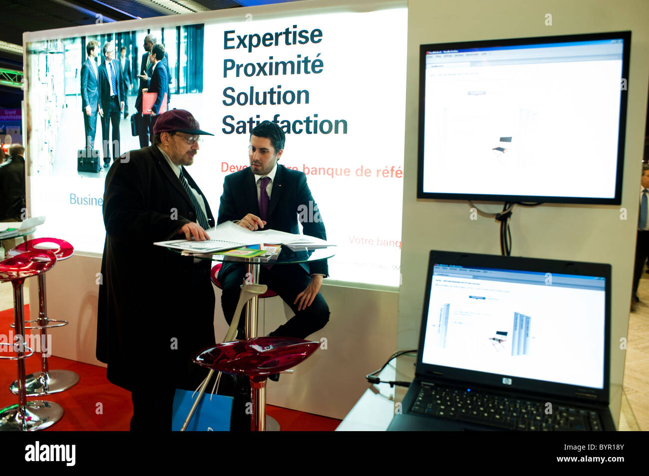 Paris, France, Business Trade Show, French People Meeting ...