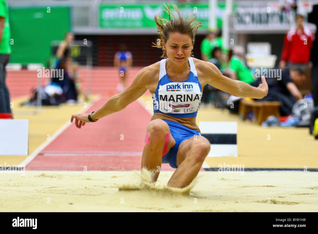 Athlete long jump indoor hi-res stock photography and images - Alamy