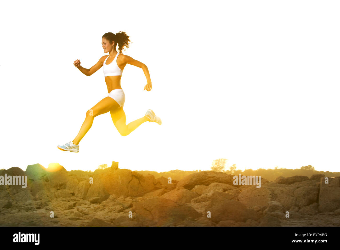 Jumping mountain path hi-res stock photography and images - Alamy