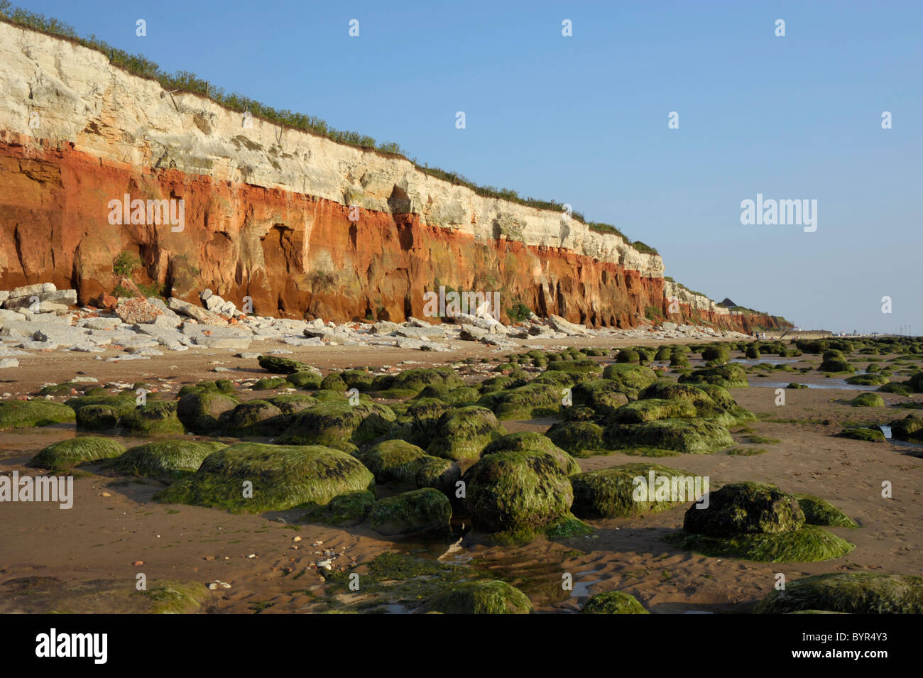 The beach and cliffs at Hunstanton in Norfolk Stock Photo - Alamy