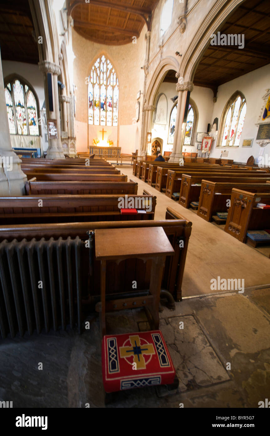 St Lawrence Parish Church Hungerford Berkshire UK Interior Stock Photo ...
