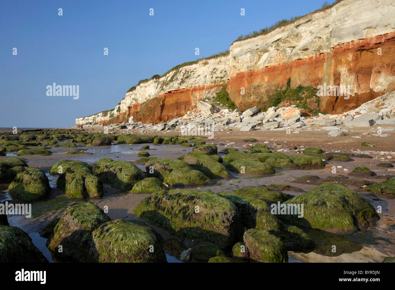 The cliffs and beach at Hunstanton in Norfolk Stock Photo - Alamy