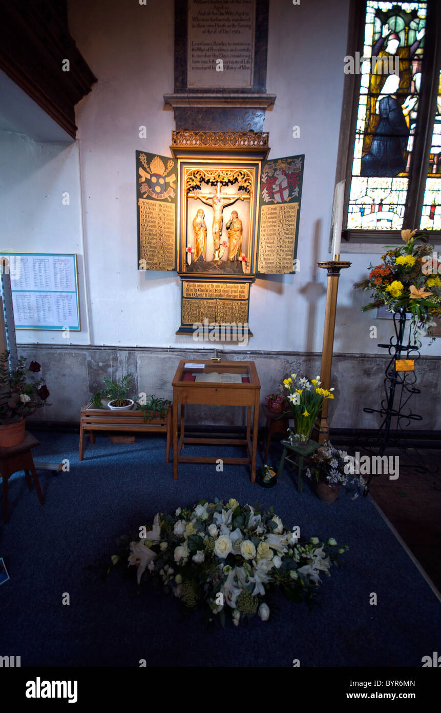 St Lawrence Parish Church Hungerford Berkshire UK Interior Stock Photo ...