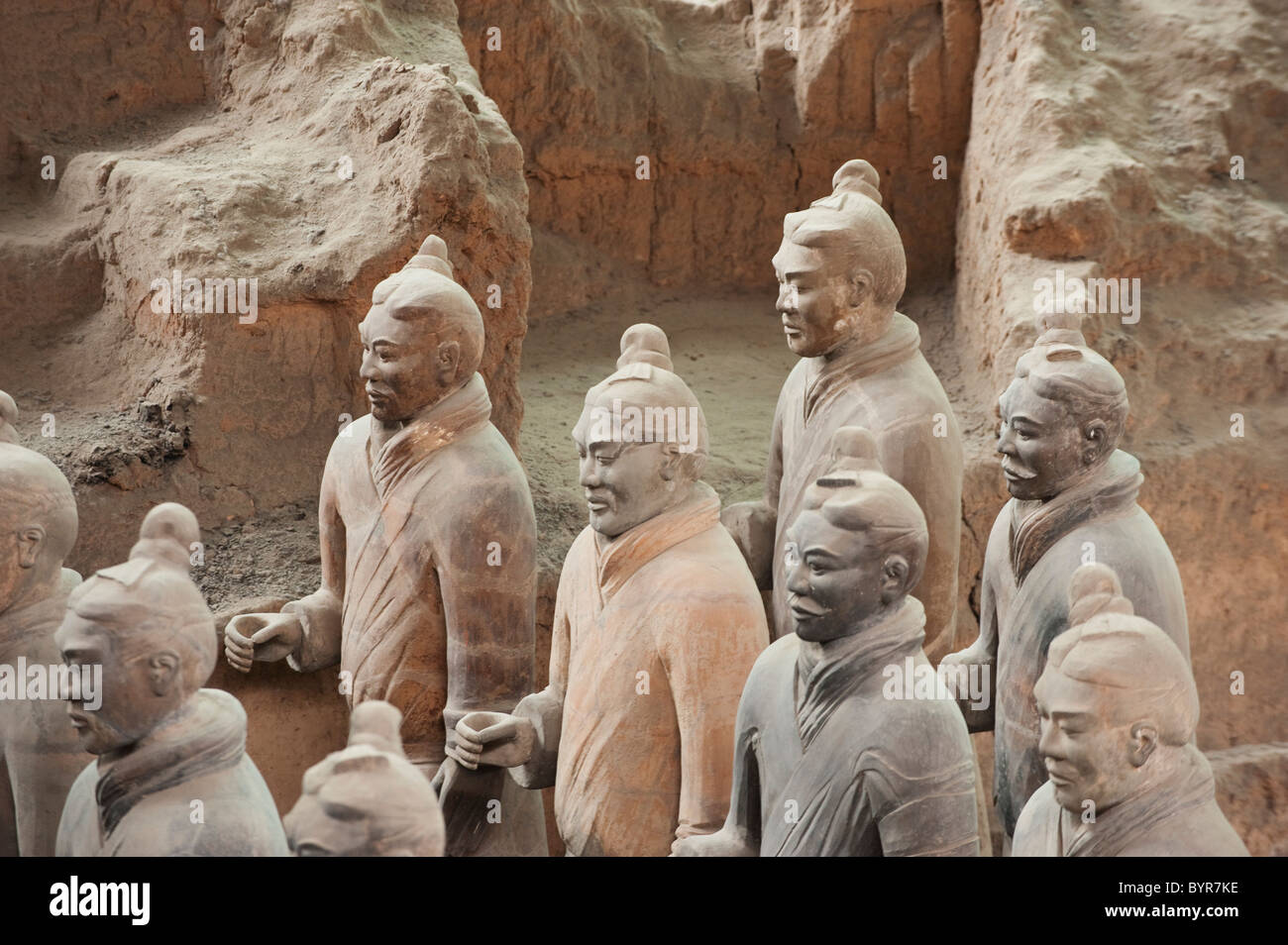 Terracotta warriors exhibition world museum hi-res stock photography ...