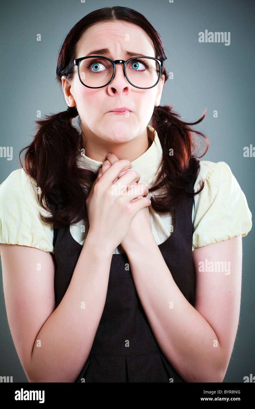 worried and anxious Stock Photo - Alamy