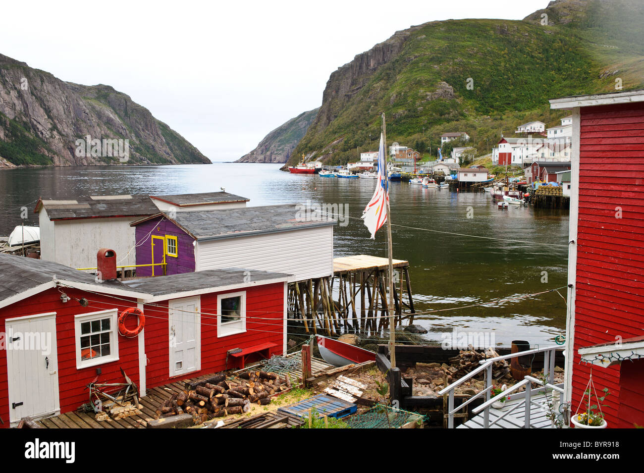 Francois a Newfoundland outport Stock Photo - Alamy