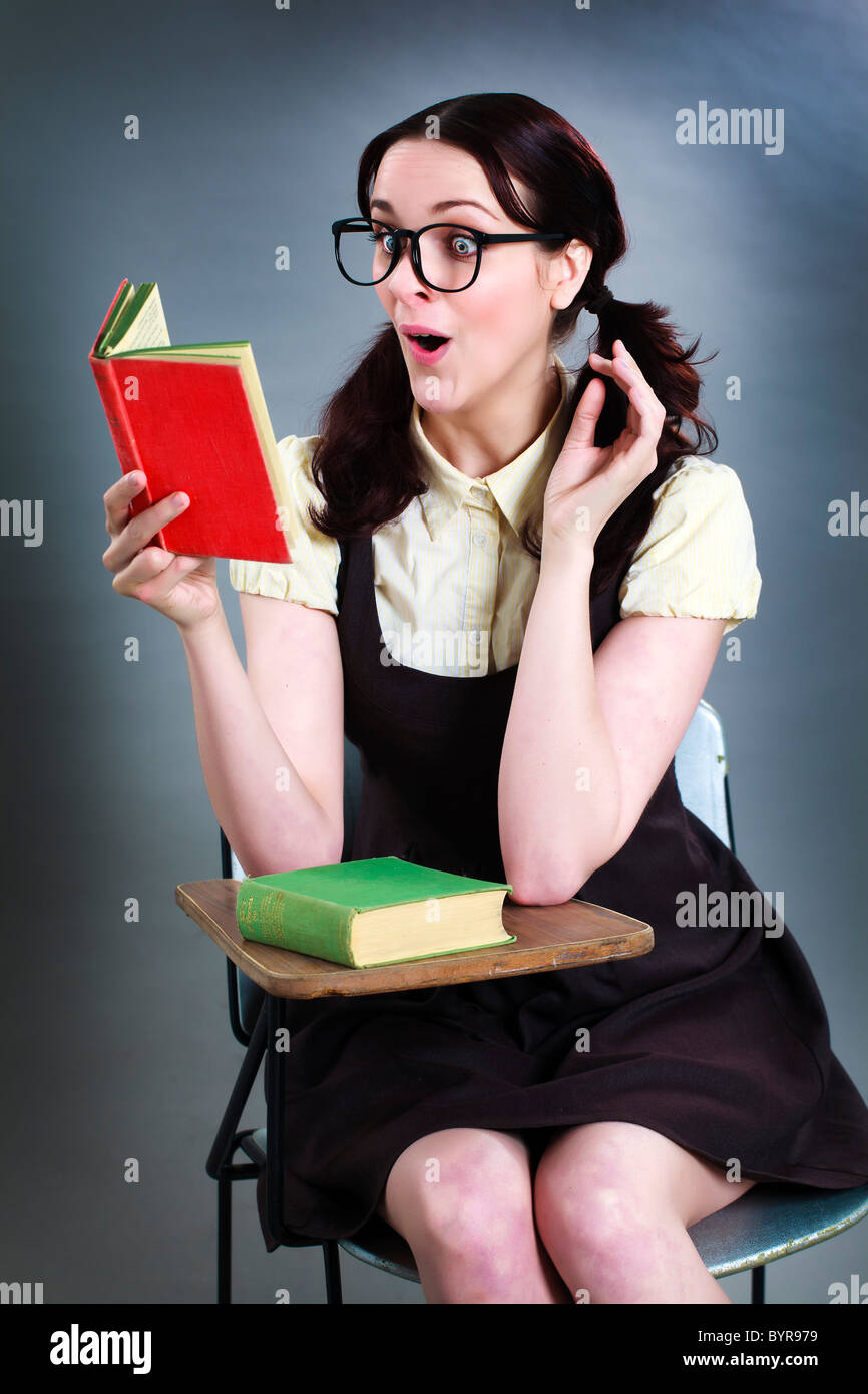 Stupid school girl hi-res stock photography and images - Alamy