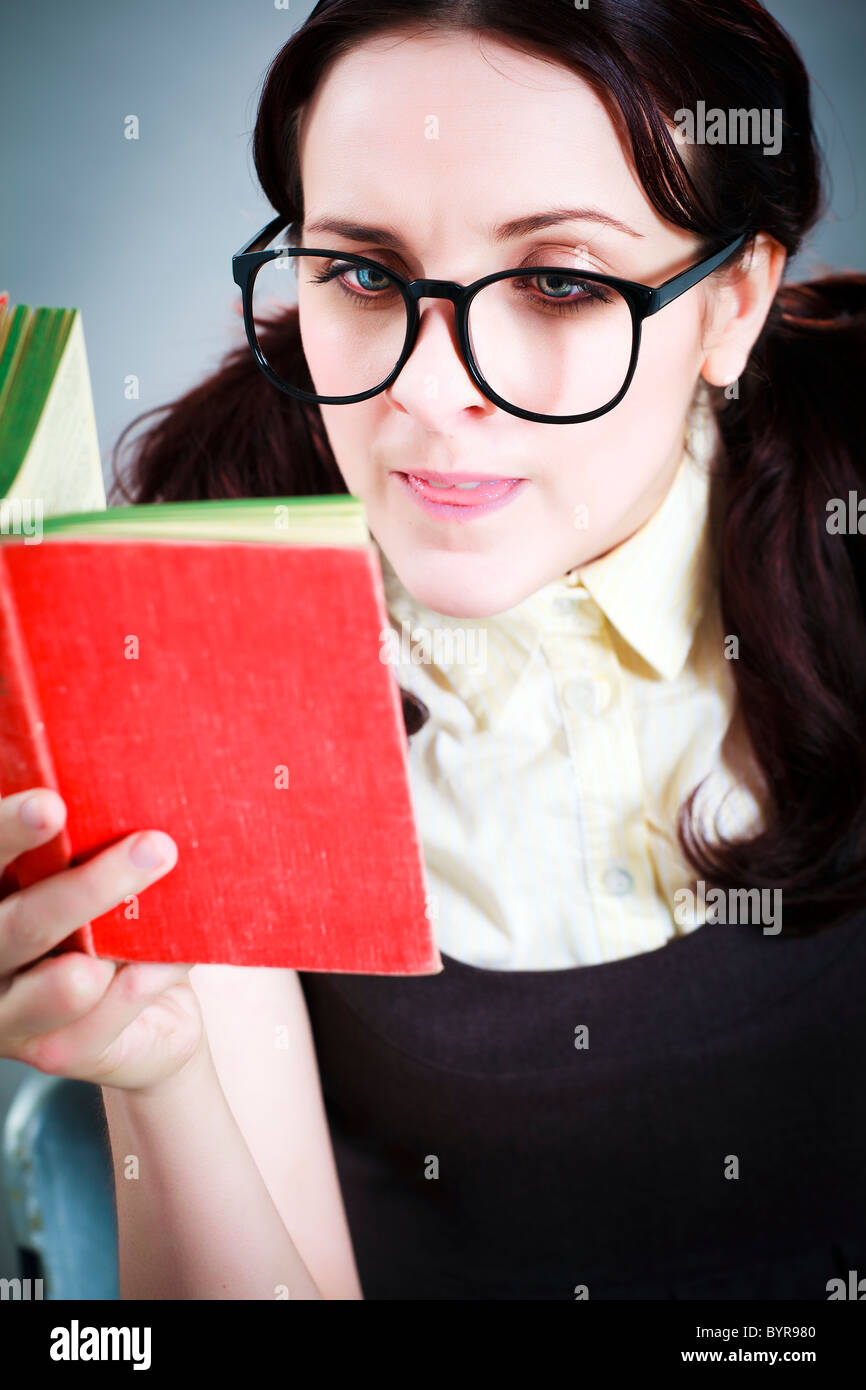 Stupid school girl hi-res stock photography and images - Alamy