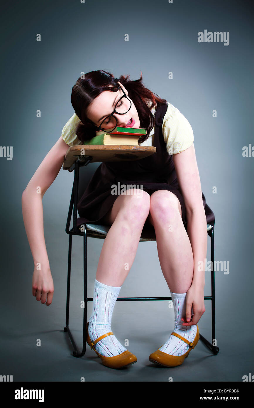 Stupid school girl hi-res stock photography and images - Alamy