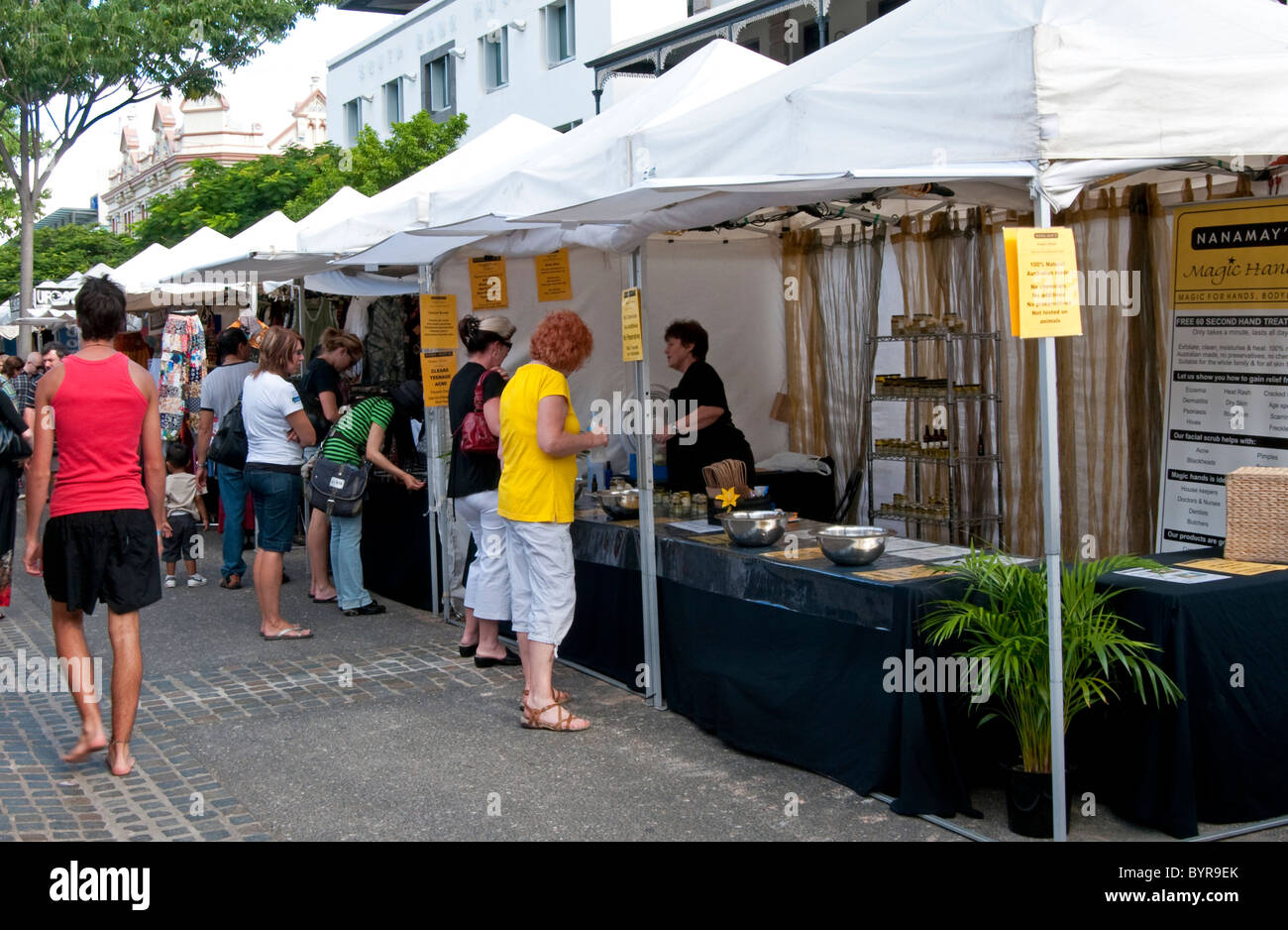 Brisbane shopping market hi-res stock photography and images - Alamy
