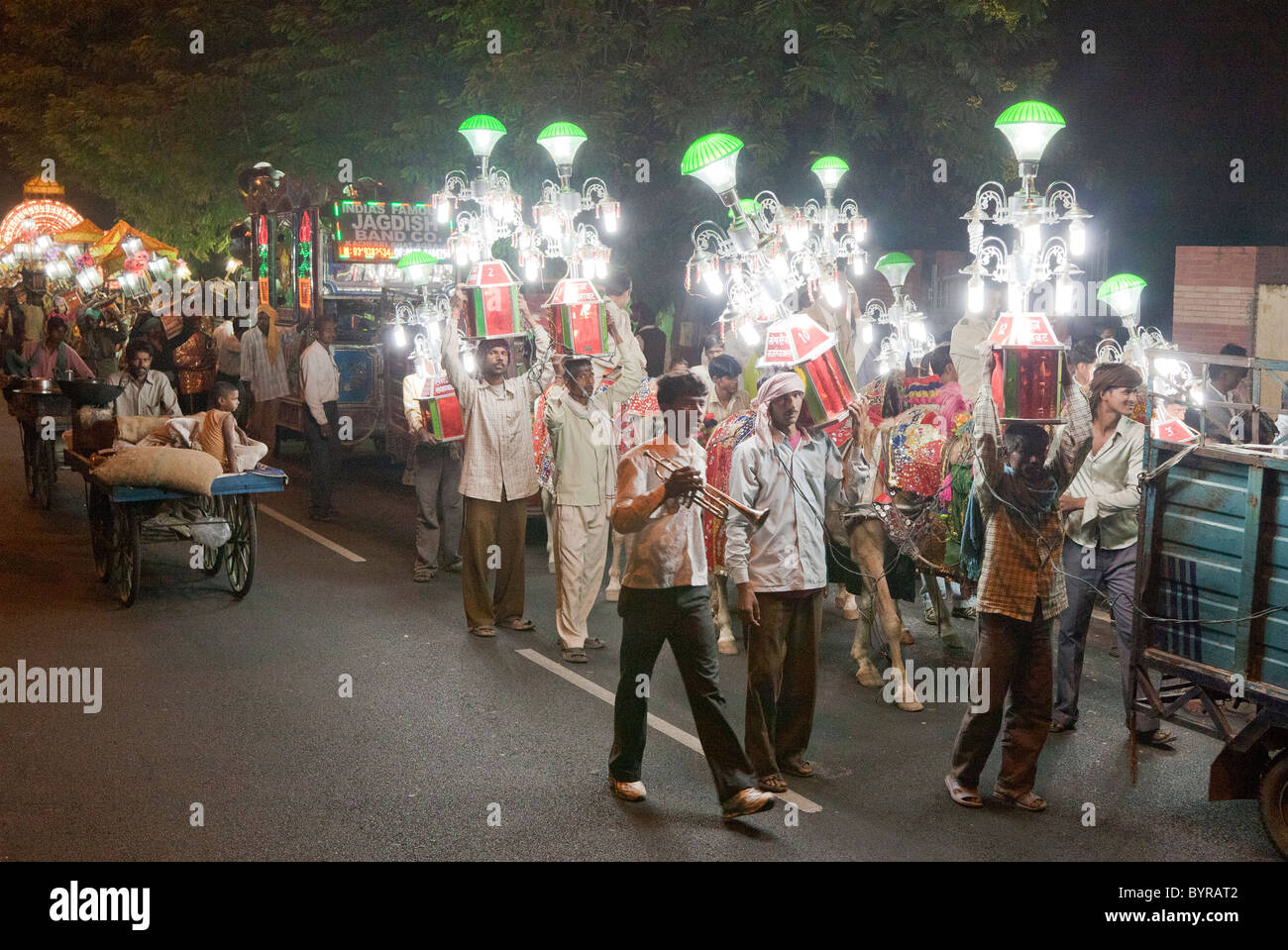 India, Uttar Pradesh, Agra marriage procession Stock Photo - Alamy
