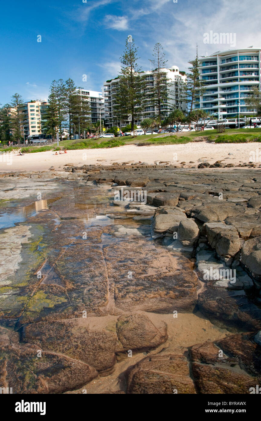 Mooloolaba Beach on the Sunshine Coast, Queensland, Australia Stock ...