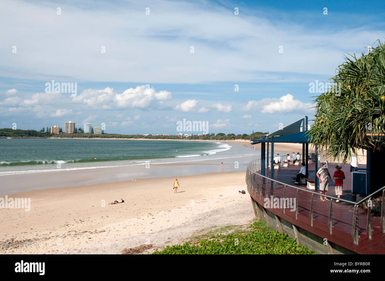 Mooloolaba Beach on the Sunshine Coast, Queensland, Australia Stock ...