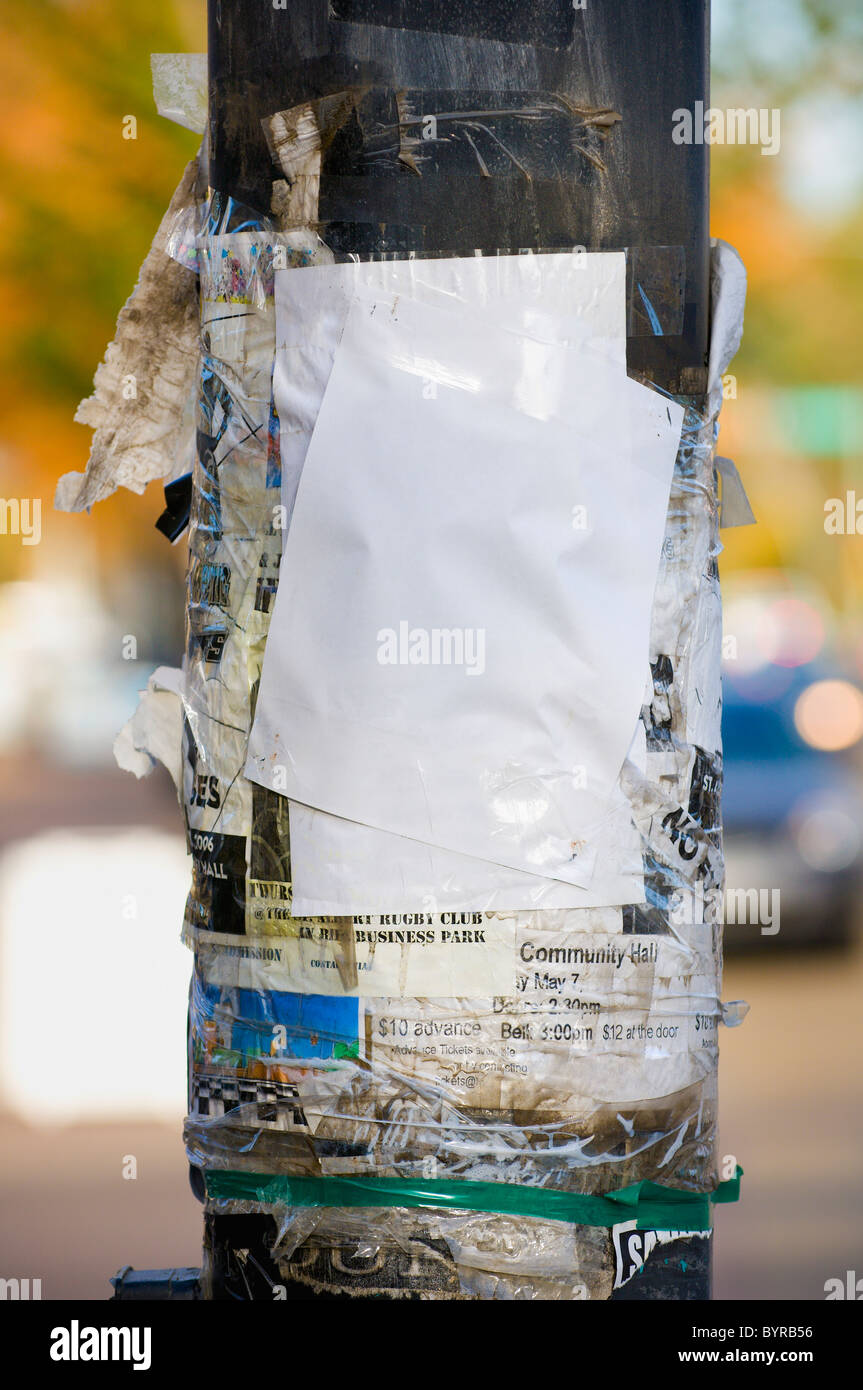 Pillar pillars signage signs hi-res stock photography and images - Alamy