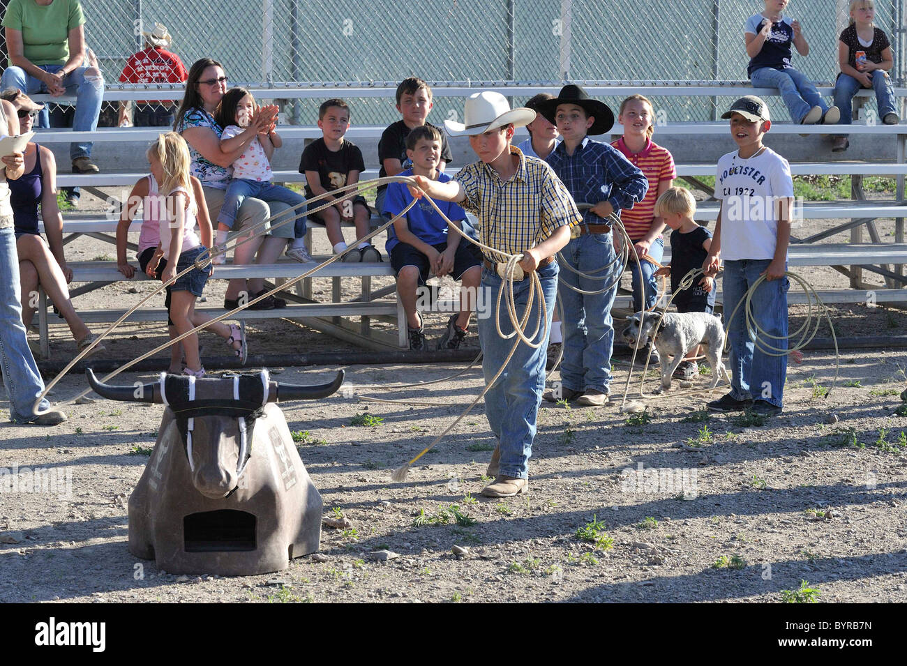 Calf roping child hi-res stock photography and images - Alamy
