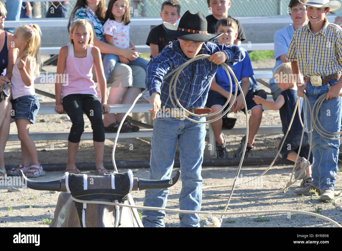 Calf roping child hi-res stock photography and images - Alamy