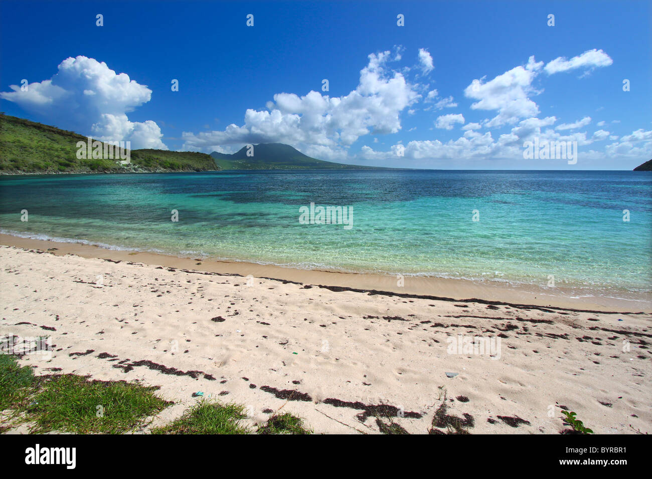 Beautiful beach on Saint Kitts Stock Photo - Alamy