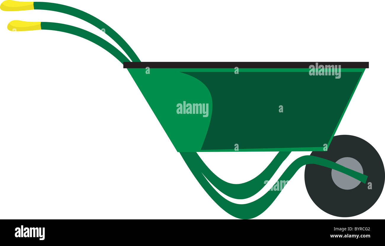 Wheel barrow illustration hi-res stock photography and images - Alamy