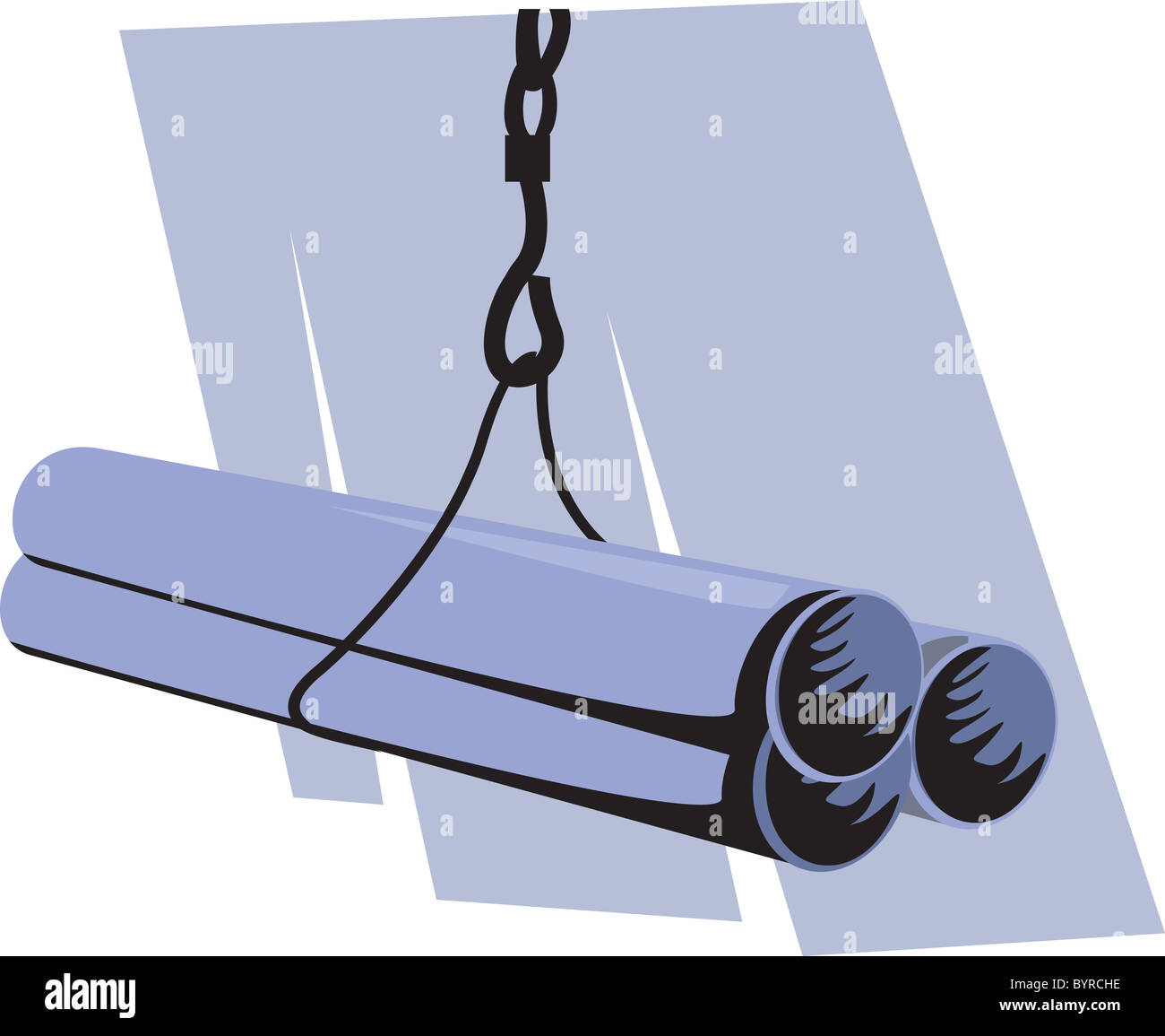 Crane lifting pipes hi-res stock photography and images - Alamy